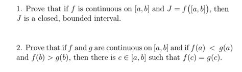 solved 1 prove that if f is continuous on a b and j f