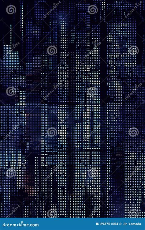 Abstract Digital Matrix Background Digital Cyberspace Concept Stock