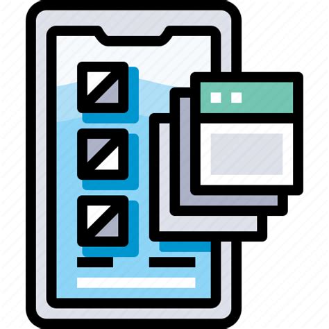 App Coding Develop Development Device Programming Smartphone Icon