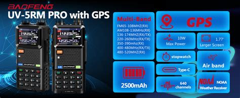 Baofeng Radio Uv 5rm Pro Gps Ham Radio Handheld 10w Ham Radios Long Range 5rm Pro