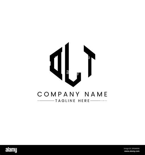 Dlt Letter Logo Design With Polygon Shape Dlt Polygon And Cube Shape