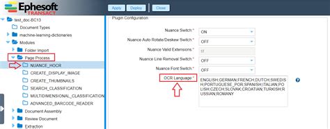 Ocr Languages Selection From The Ui Ephesoft Docs