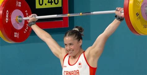 Canadas Olympic Flag Bearer Charron Wins Silver In Weightlifting Sports