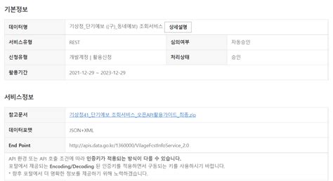 Android Kotlin 공공데이터 포털 활용하기 기상청 단기예보