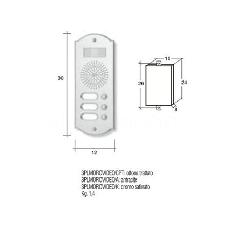 Push Button Panel For Video Intercom Names Mod Plmorovideo Cpt In