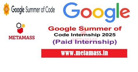 Google Summer Of Code Internship Paid Internship
