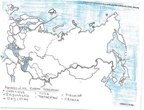 Fill Out Each Section Of This Former USSR Map Please Chegg