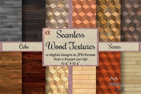 Seamless Cube Parquet Textures Square Graphic By Arthitecture Home
