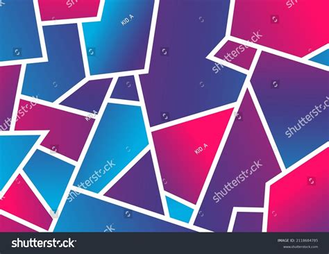 Illustration Gradation Colored Geometric Pattern Background Stock
