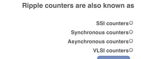 Solved Ripple Counters Are Also Known As Ssi Counters