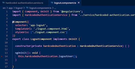 Logout Component And Angular Router Canactivate