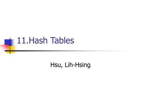 PPT Understanding Hash Tables For Efficient Data Storage PowerPoint