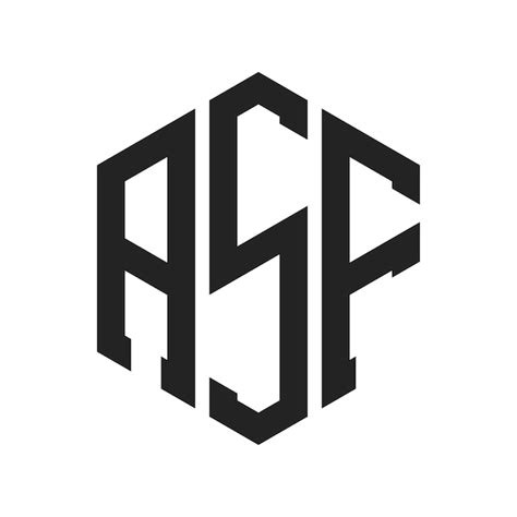 Premium Vector Asf Logo Design Initial Letter Asf Monogram Logo Using