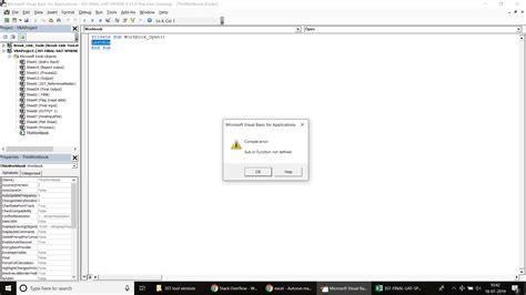 Excel Autorun Macro When Opening Workbook Stack Overflow