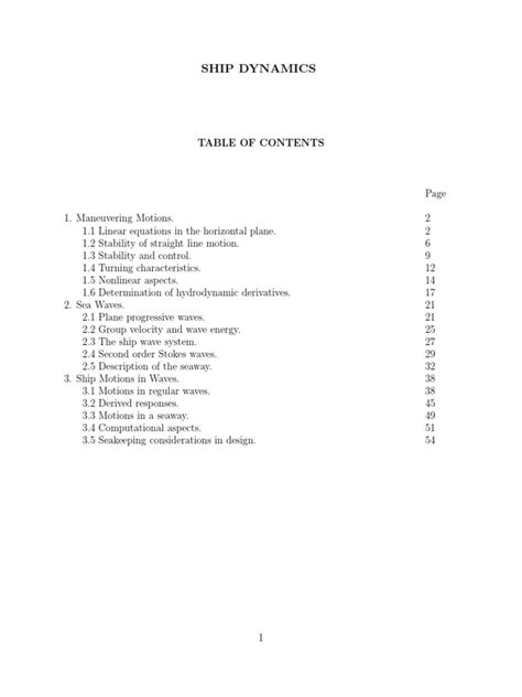 ship dynamics pdf flight dynamics fixed wing aircraft waves