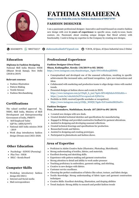 Fathima Shaheena On Linkedin Cv