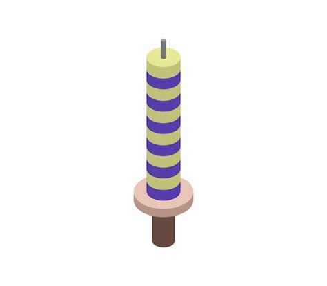 Premium Vector Birthday Candle Isometric