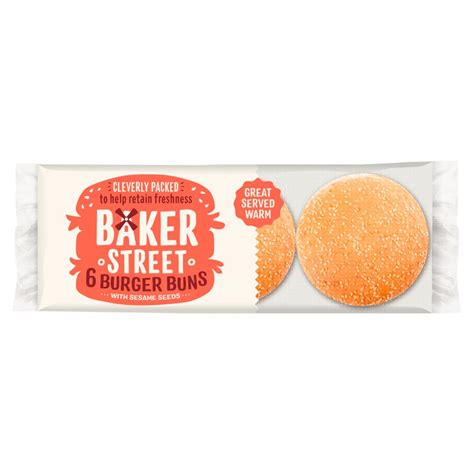 Baker Street 6 Seeded Burger Buns Jo Kellys