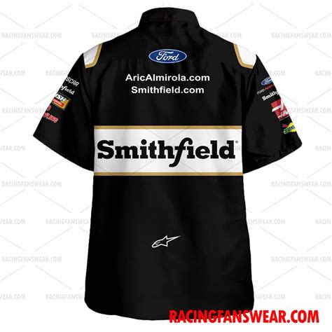 Aric Almirola Nascar 2018 Racing Uniform Apparel Clothes Hawaiian Polo
