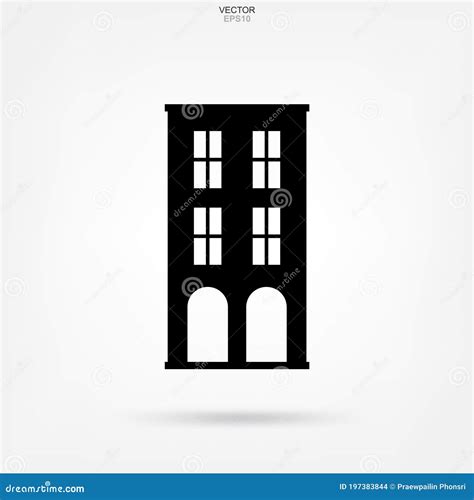 building icon architecture identity with detail and element design