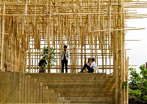Bamboo Lattice By Gabriel Lester Perches Over A Folkestone Viaduct