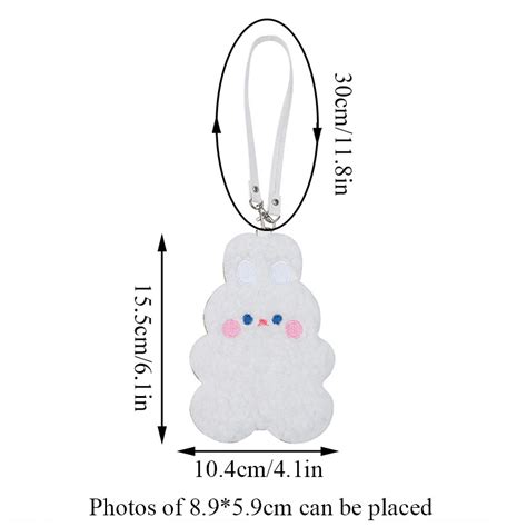 Badu Bg Сладко мече Заек Плюшен държач за карти Карикатура Животно Банкова карта Ръкави Автобус