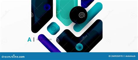 Geometric Trendy Abstract Background Stock Illustration Illustration