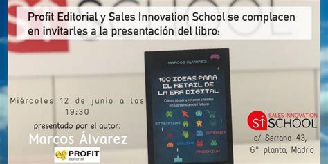 Presentación Del Nuevo Libro De Marcos Alvarez Landings Sales Innovation School