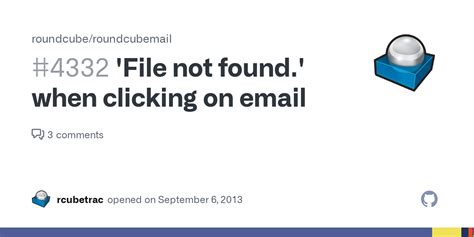 File Not Found When Clicking On Email · Issue 4332 · Roundcube