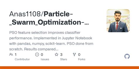 Github Anas1108particle Swarmoptimization Pso Forfeature