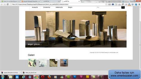 Siteye Profesyonel Galeri Ekleme Fancybox Galeri YouTube