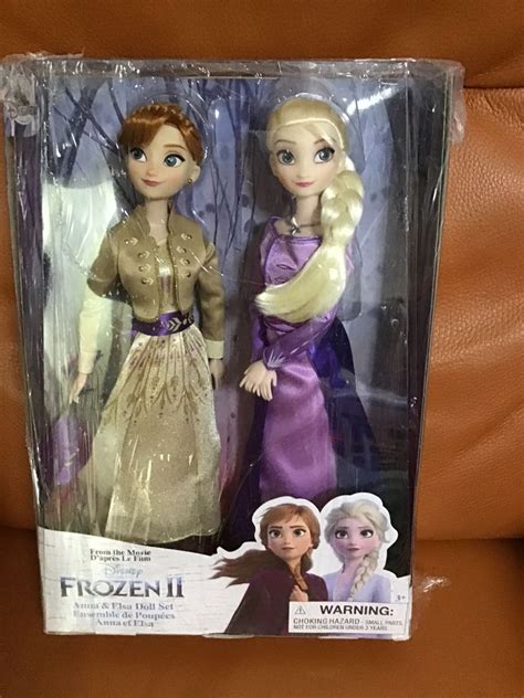 現貨）hong Kong Disneyland Frozen Ii Anna And Elsa Doll Set 迪士尼 安娜 愛莎