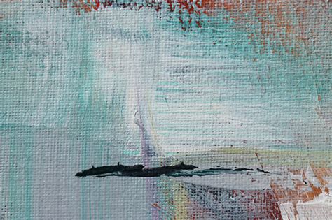 추상 미술 배경입니다 캔버스에 아크릴입니다 차가운 색상입니다 페인트의 거친 브러쉬 스트로크입니다 현대 예술입니다 현대 예술입니다 0명에 대한 스톡 벡터 아트 및 기타 이미지