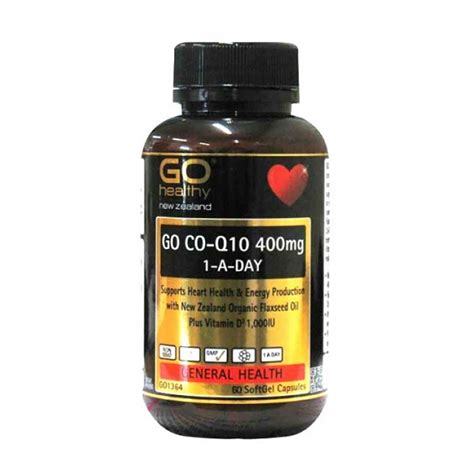 Go Healthy高之源高含量辅酶co Q10 400mg 60粒（运输途中的物理变化，融化、断裂、变形、结冰等情况，不予理赔）心血管保健