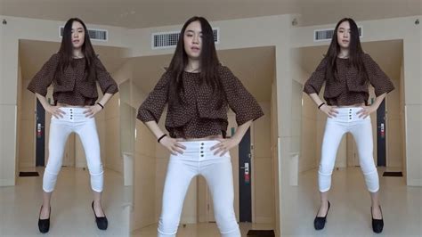 小琪 Exid 上和下 舞蹈 Up Down 白裤高跟鞋美女跳舞 Youtube