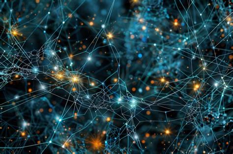 Computer Generated Visualization Of A Complex Network Of Connected Lines Visualizing The