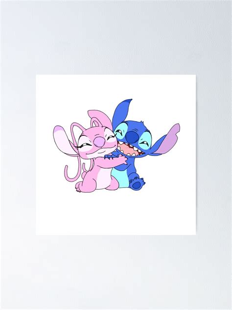 Stitch And Angel Hugging