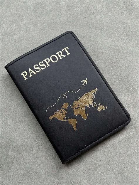 1pc Creative Passport Cover With Airline Ticket Holder Fashionable
