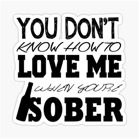 Sober Lyrics Sticker For Sale By Jasartendeavour Redbubble
