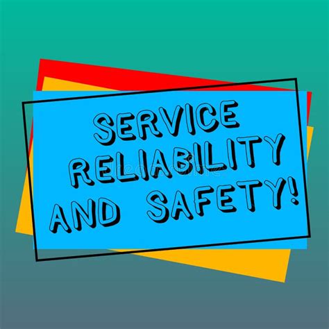 Handwriting Text Writing Service Reliability And Safety Concept