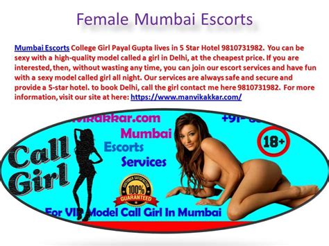 Mumbai Escorts Mumbai Escorts College Girl Payal Gupta Lives In 5 Star Hotel You Can Be Sexy