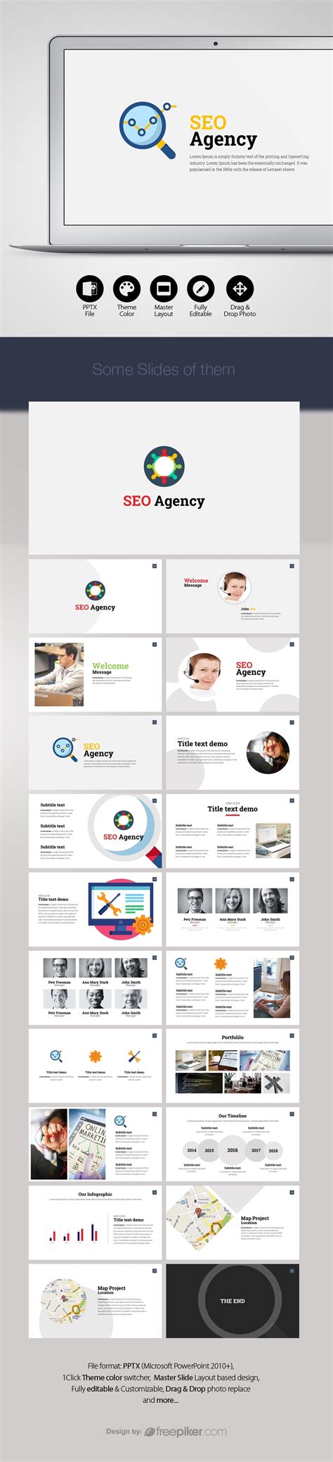 Freepiker Seo Agency For Powerpoint