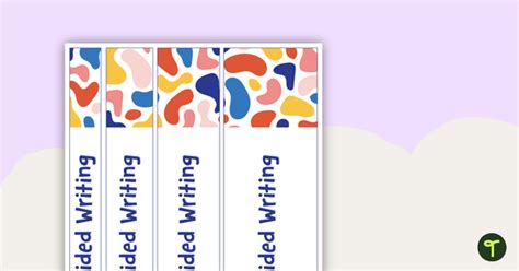 Guided Writing Folder Cover And Dividers Teaching Resource Teach