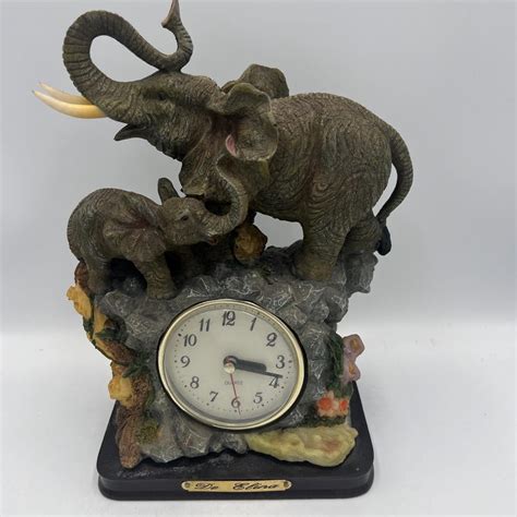 Elephant Clock Etsy