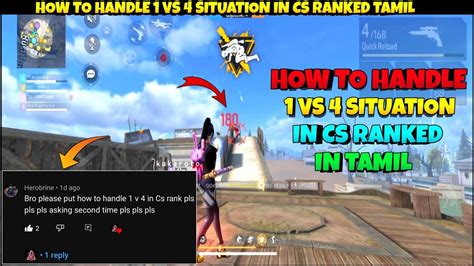 How To Handle 1vs4 Situation In Cs Ranked Tamil Cs Ranked Tips And
