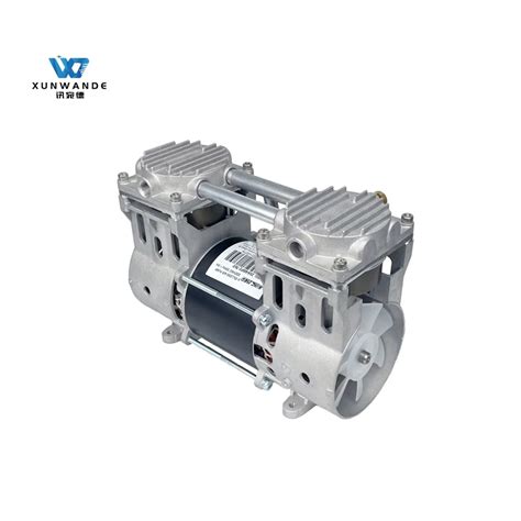 Air Compressor Head 350w Max Flow 75l Min Oil Free Piston Vacuum Pump With Twin Cylinder Piston