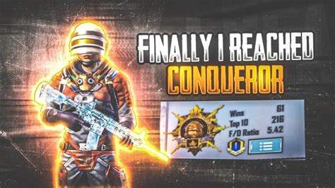 Finally I Reached Conqueror Bgmi Montage Youtube
