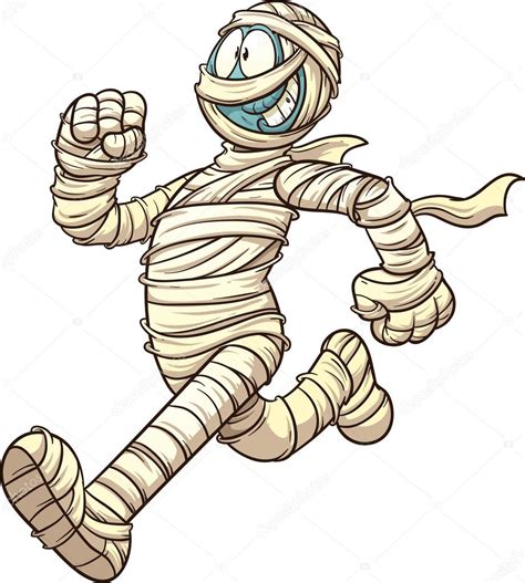 Running Mummy Stock Vector Memoangeles 30550013