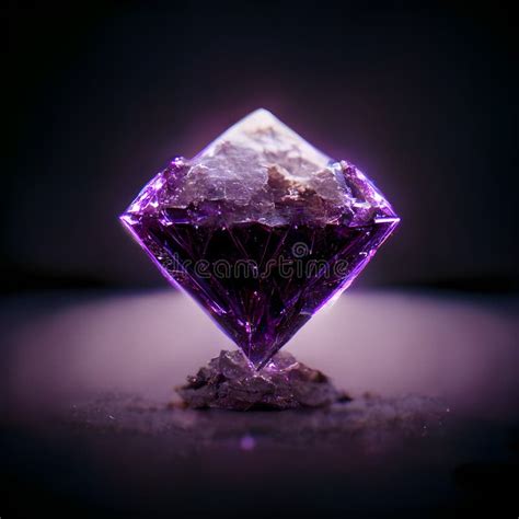 Diamante Violeta Maravilloso Foto De Archivo Imagen De Aguja Lila