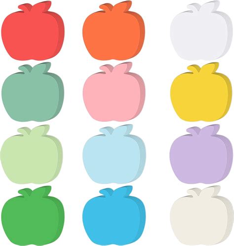 360 Piezas De Recortes De Manzana De Colores Surtidos Otoño Apple